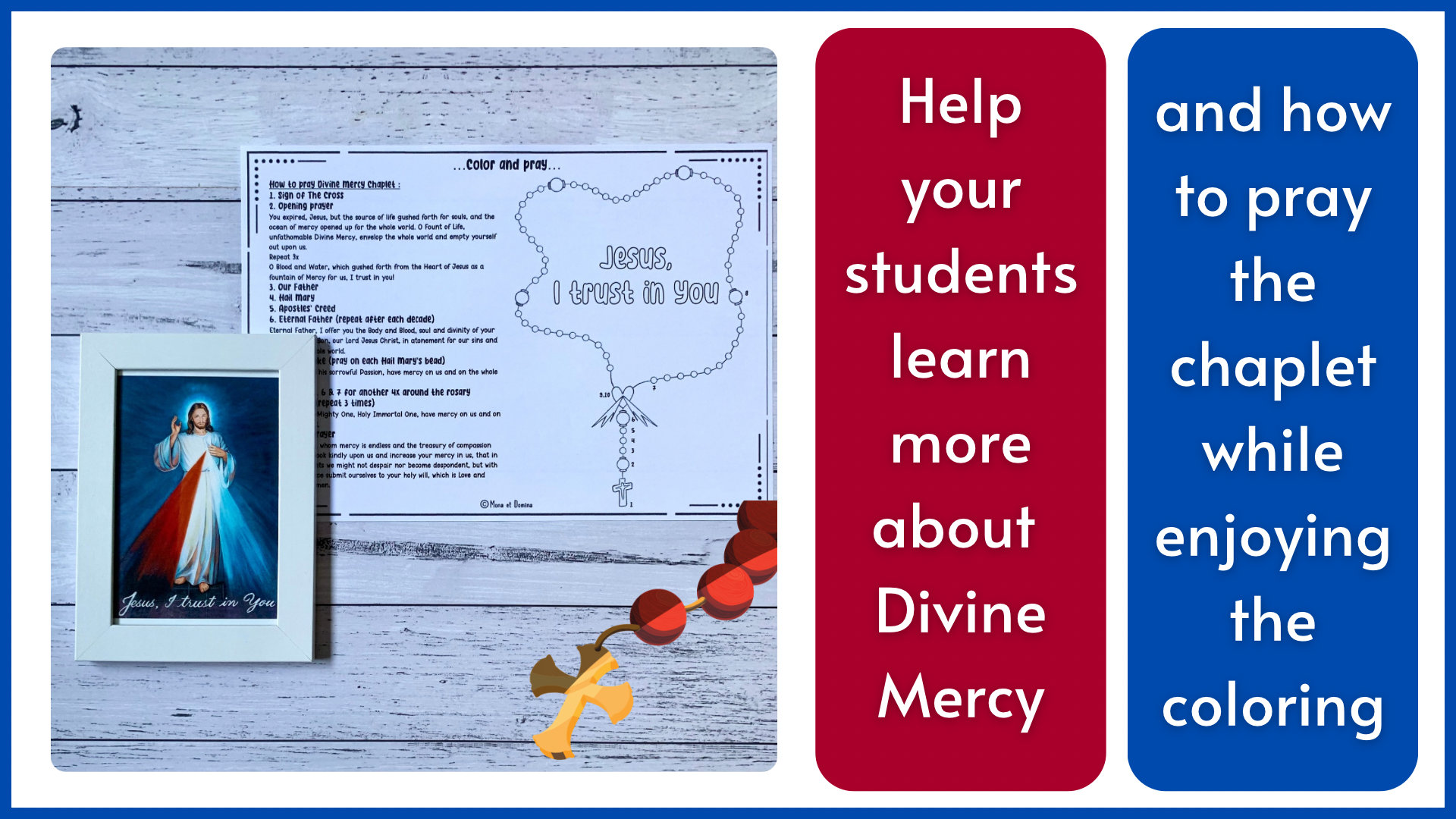 Digital Download Divine Mercy Sunday Color and Pray Colourng Pages No ...