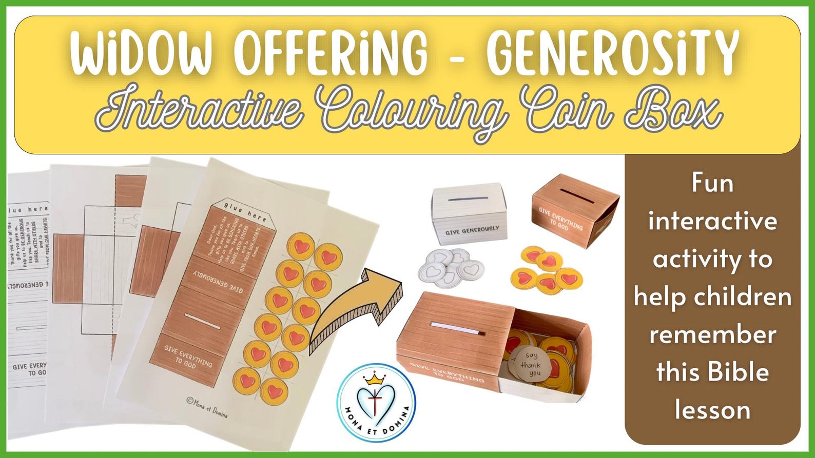 Digital Download the Poor Widow's Offering Generosity Bible Lesson ...