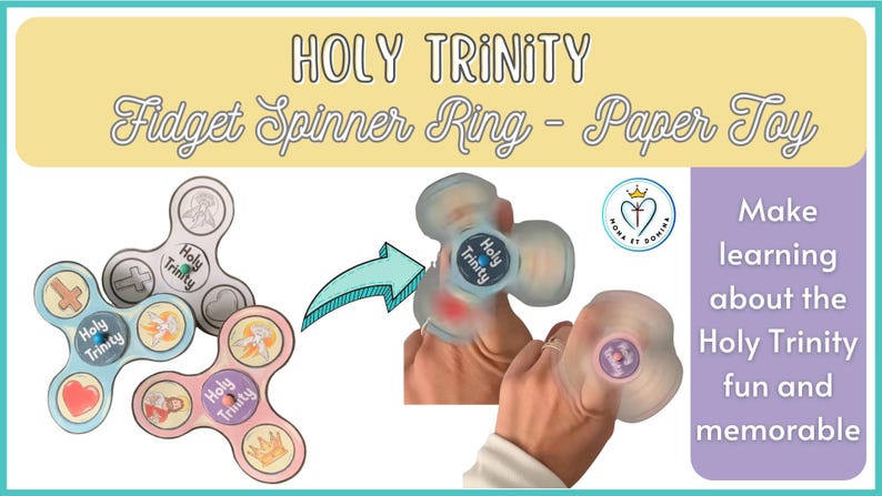 Holy Trinity Craft Catholic Activity Fidget Spinner Interactive ...
