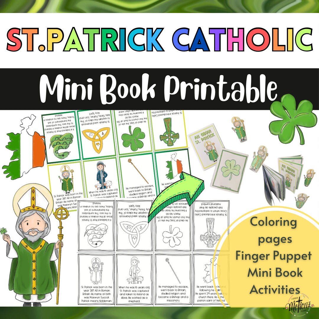Digital Download St. Patrick’s Day Colouring Printable Mini Book ...