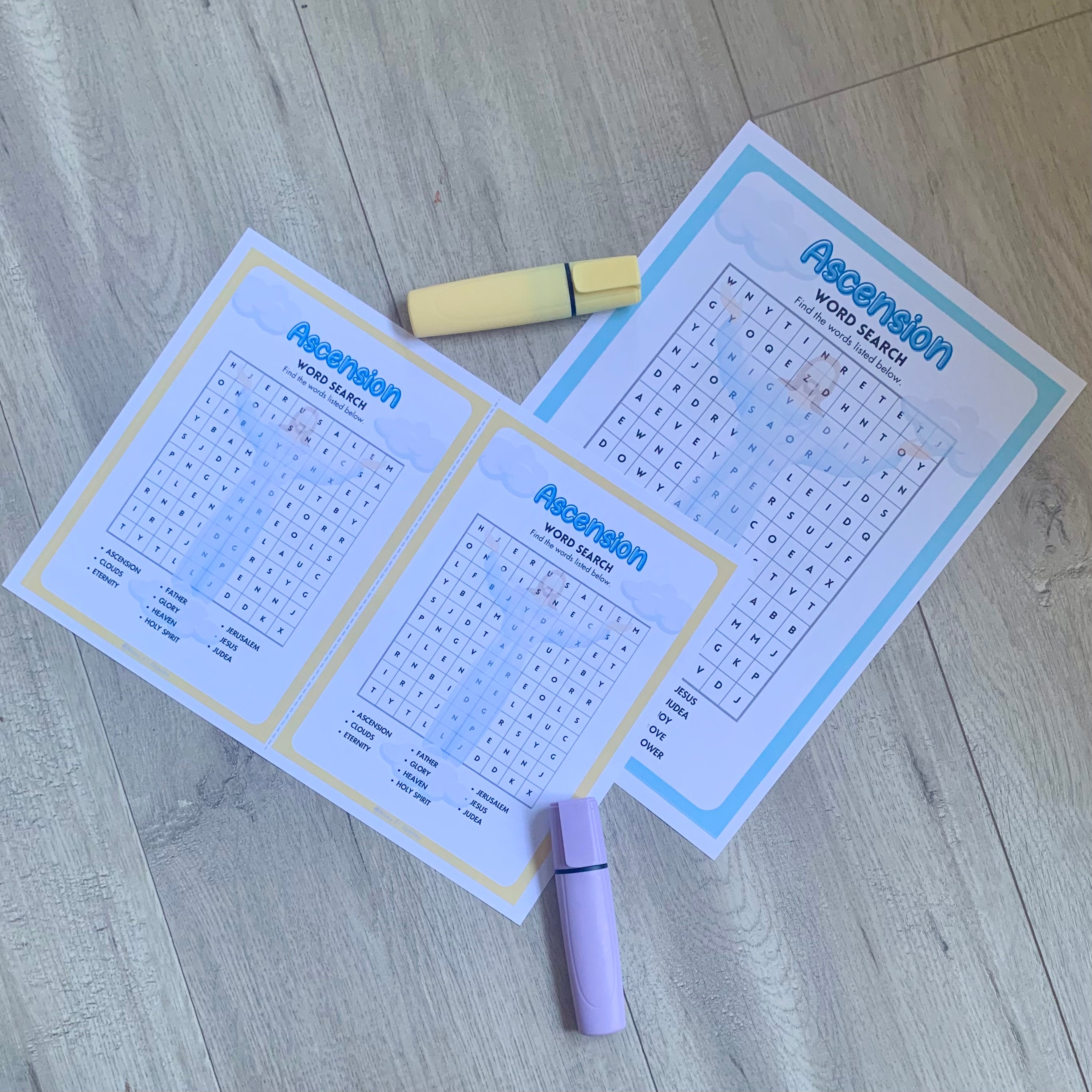 Digital Download Ascension of the Lord Jesus Sunday Word Search No Prep ...