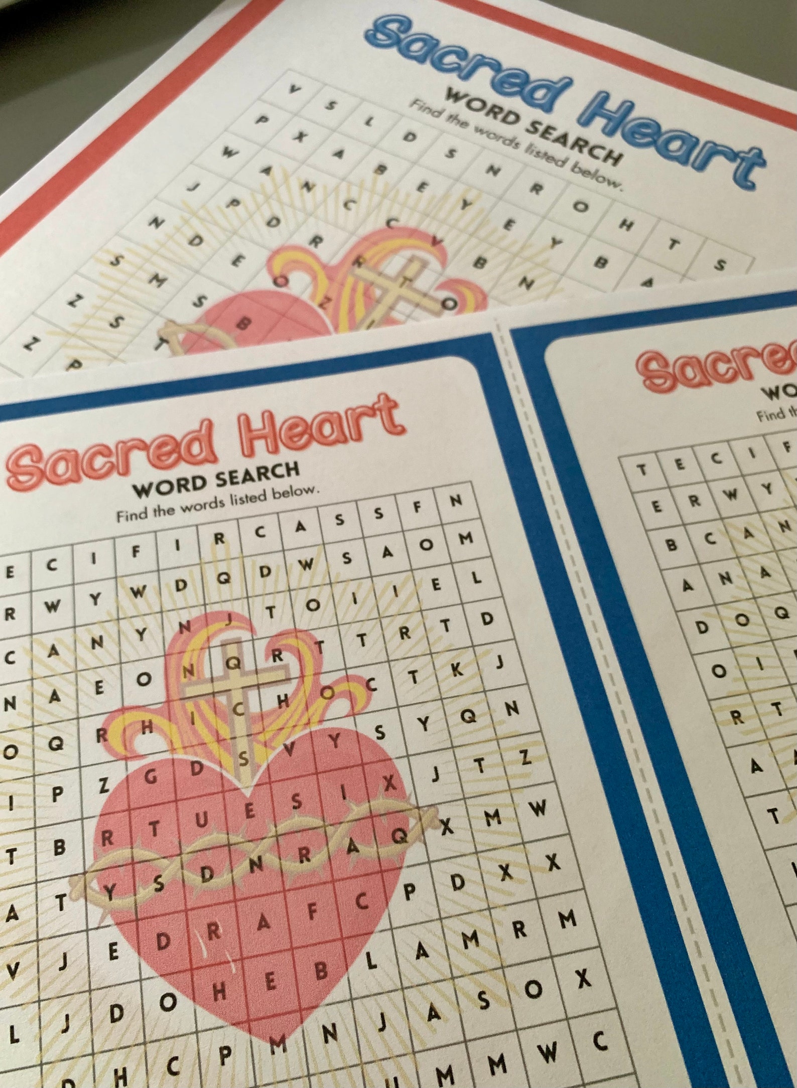 Digital Download Most Sacred Heart of Jesus Sunday Word Search No Prep ...