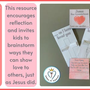 Love One Another John 13:34 Jesus' New Commandment Bible Verse Craft ...