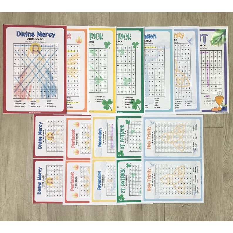 Digital Download Holy Trinity Sunday Word Search No Prep Printable ...