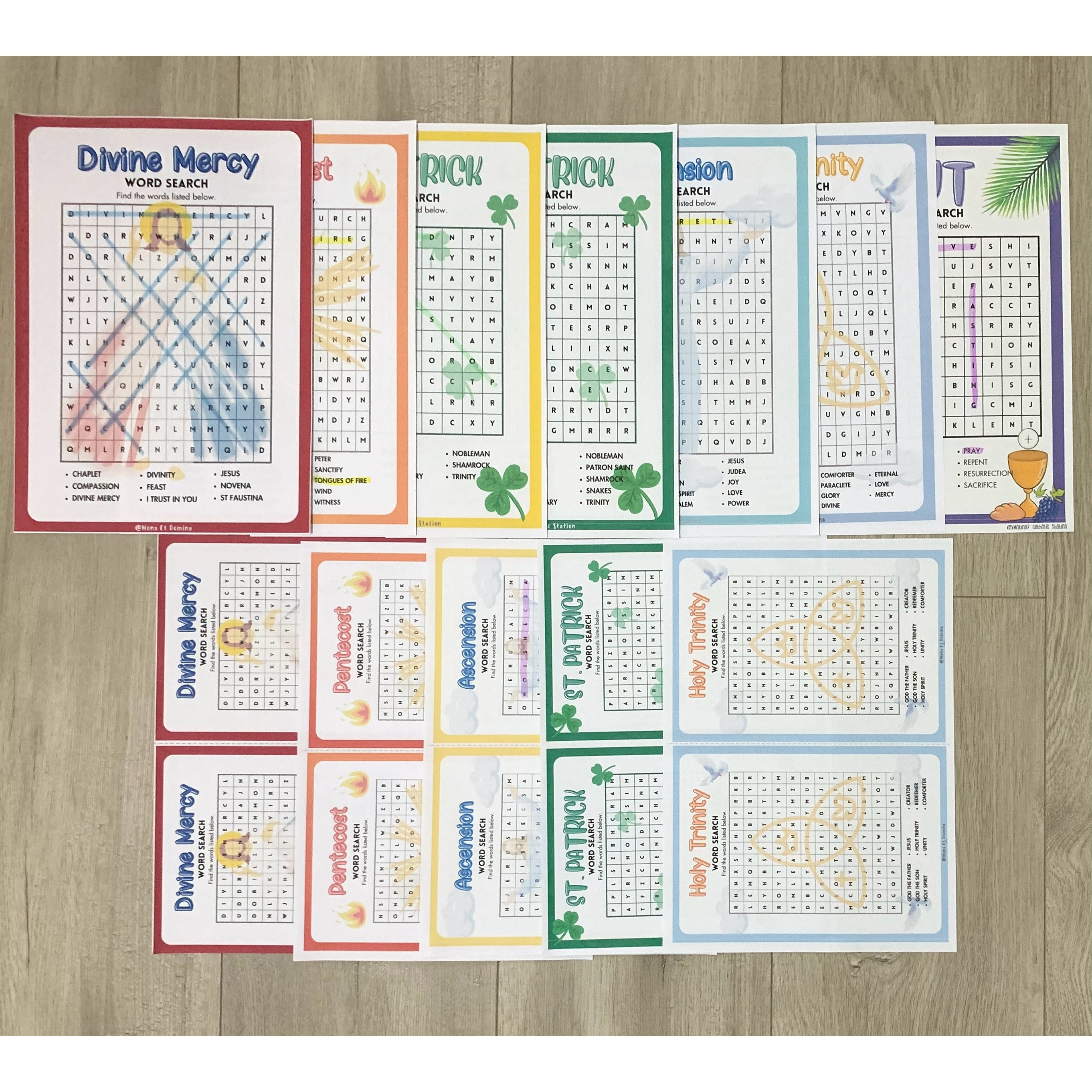 Digital Download Holy Trinity Sunday Word Search No Prep Printable ...