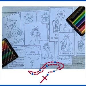 Digital Download Divine Mercy Sunday Color and Pray Colourng Pages No ...
