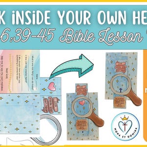 Digital Download Luke 6:39-45 Look Inside Your Heart Magnifying Glass ...