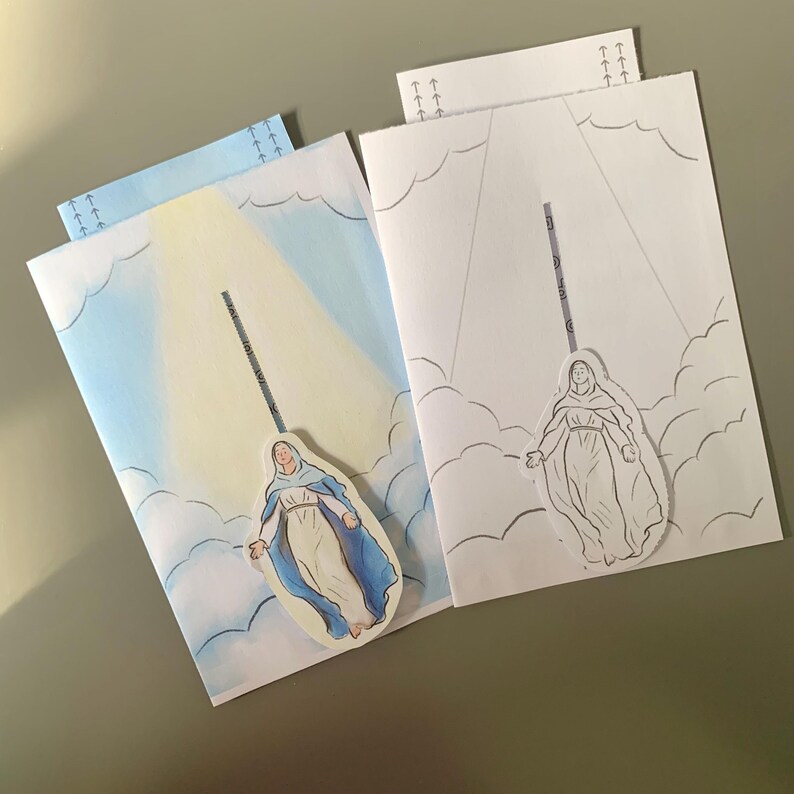 Assumption of Mary Activity Catholic Feast Day Mother of God Coloring ...