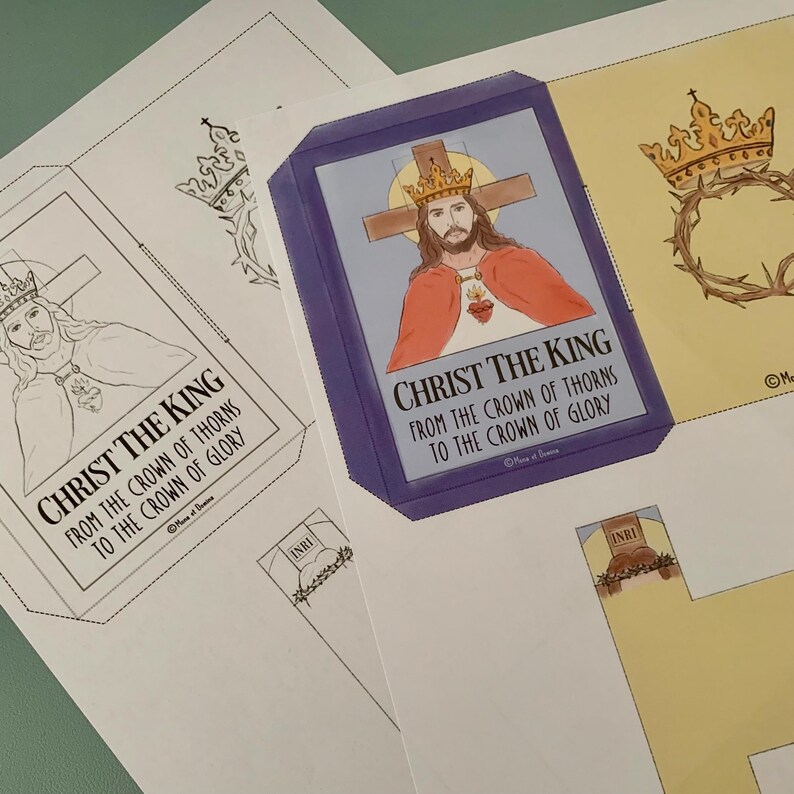 Digital Download Christ the King Feast Crown of Thorns Advent Season ...