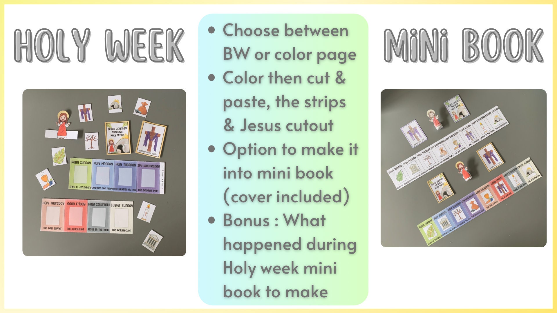 Digital Download Easter Season Jesus Journey Holy Week Interactive ...