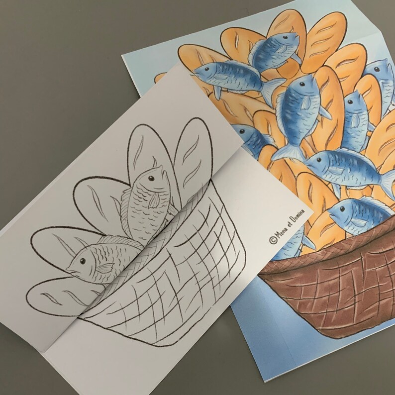 Digital Download Jesus Miracle Feeding the 5000 5 Loaves 2 Fish ...