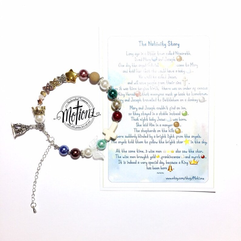 Nativity Christmas Story Bracelet, Christian Gift,religious Jewelry ...