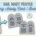 Hail Mary Catholic Prayer Interactive Coloring Page Bookmark Craft ...
