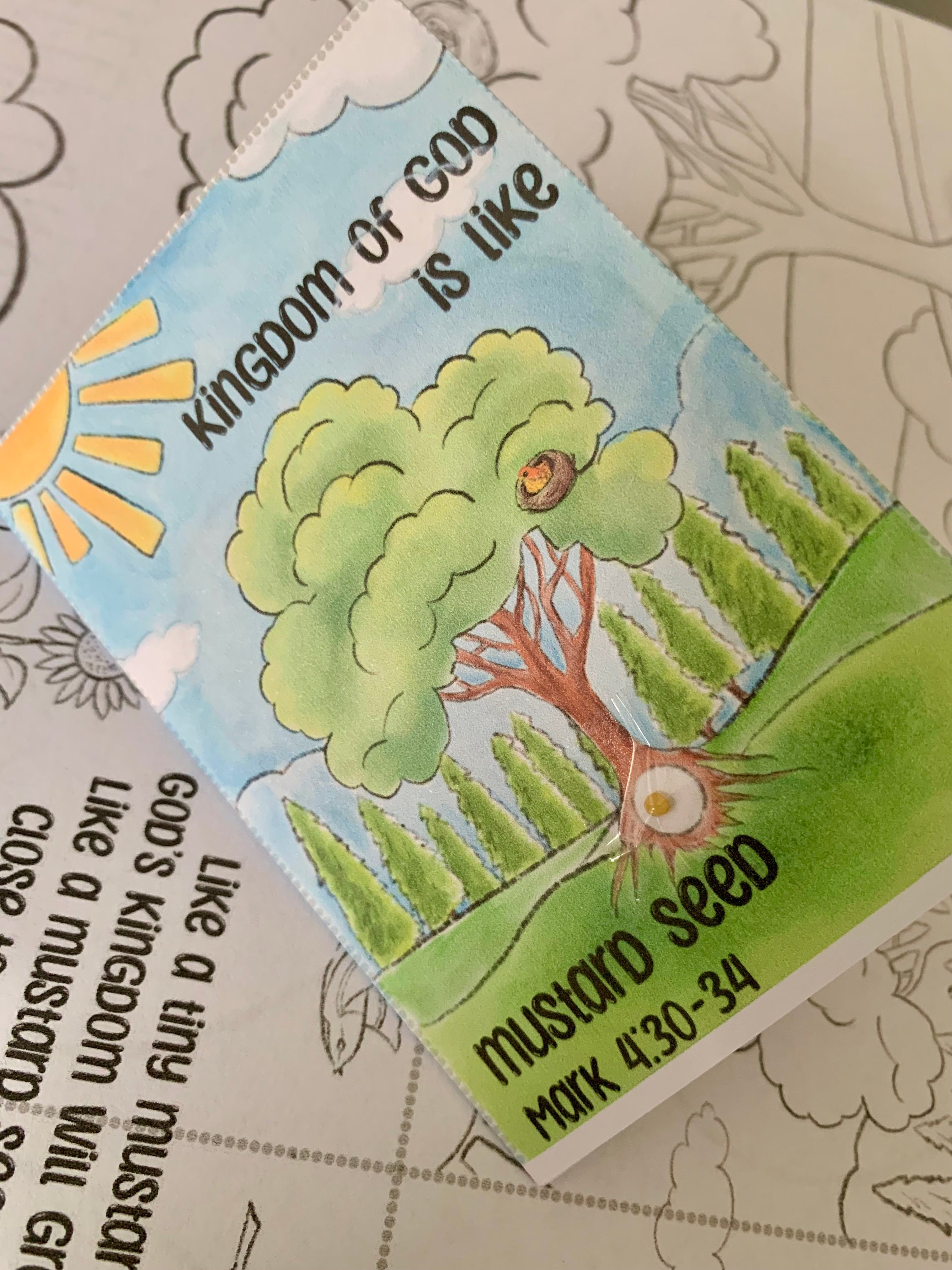 Digital Download Jesus’ Parable Kingdom of God Mustard Seed Mini Book ...