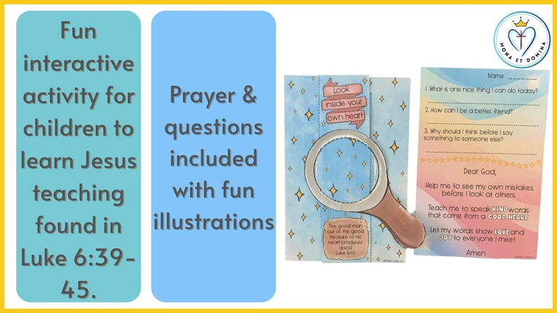 Digital Download Luke 6:39-45 Look Inside Your Heart Magnifying Glass ...