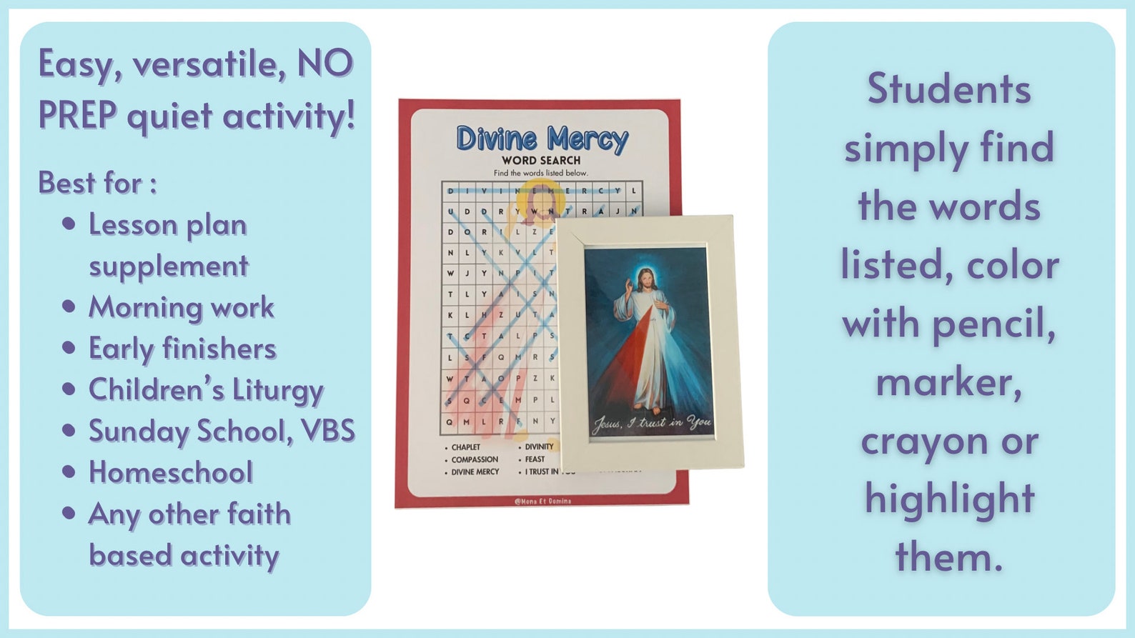 Digital Download Most Sacred Heart of Jesus Sunday Word Search No Prep ...