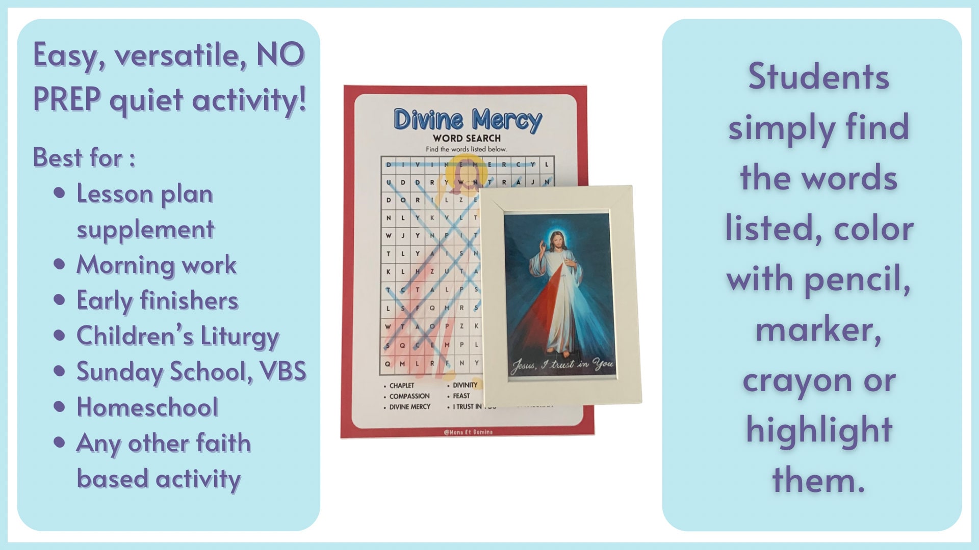 Digital Download Most Sacred Heart of Jesus Sunday Word Search No Prep ...