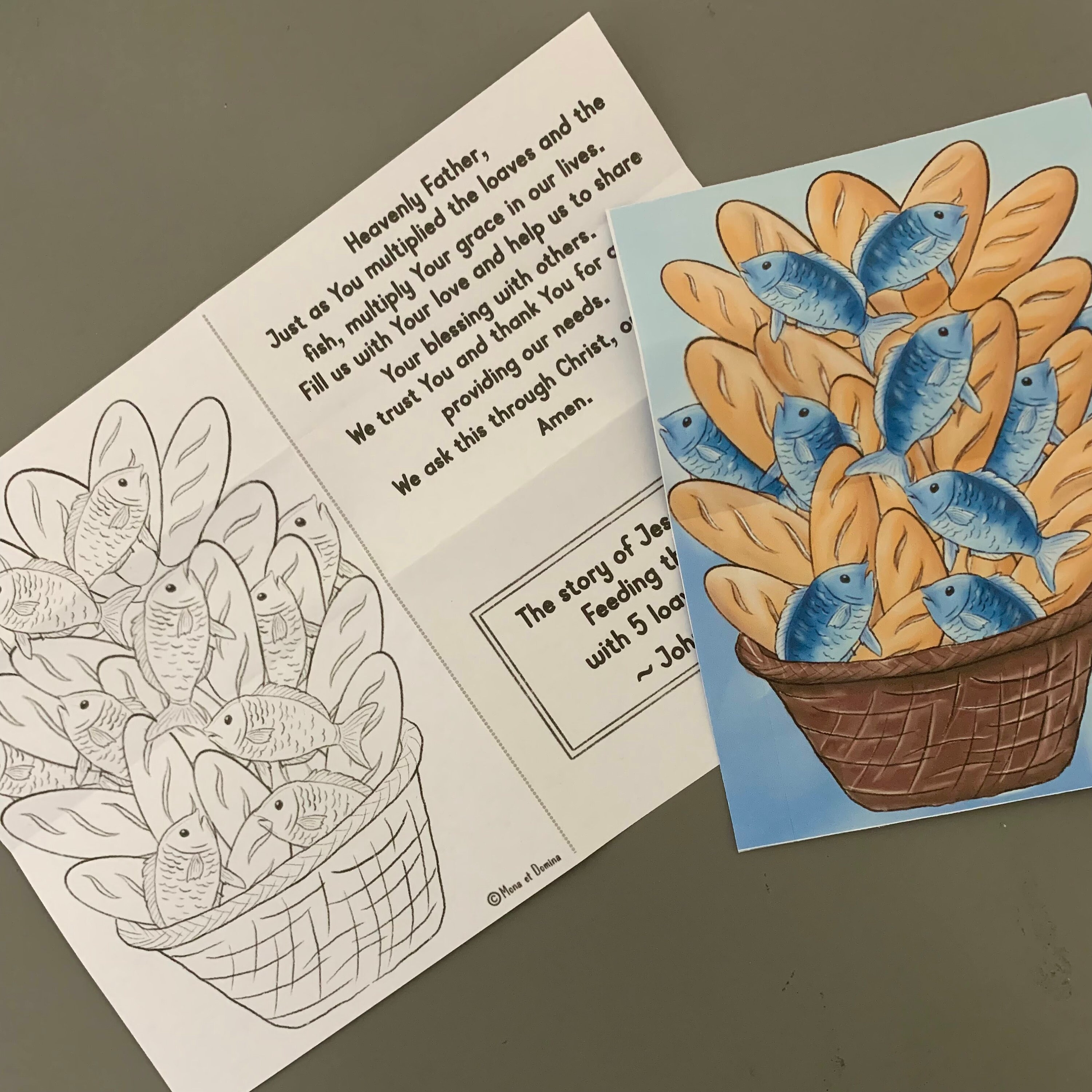 Digital Download Jesus Miracle Feeding the 5000 5 Loaves 2 Fish ...