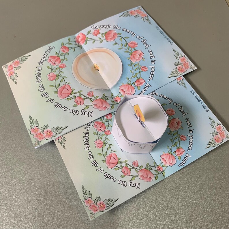 All Souls Day Activity Candle Prayer Card Holy Souls Catholic Craft ...