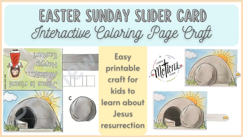 Digital Download Easter Sunday Jesus Resurrection Interactive Slider ...