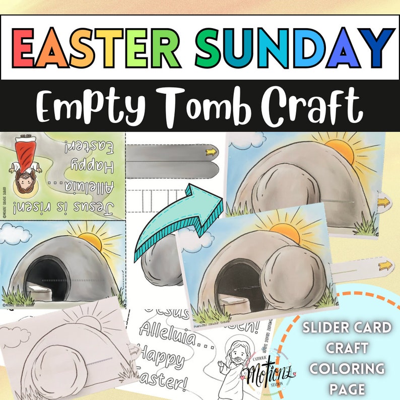 Digital Download Easter Sunday Jesus Resurrection Interactive Slider ...