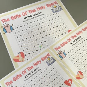 Digital Download Gifts of the Holy Spirit 1 Corinthians 12 Catholic ...