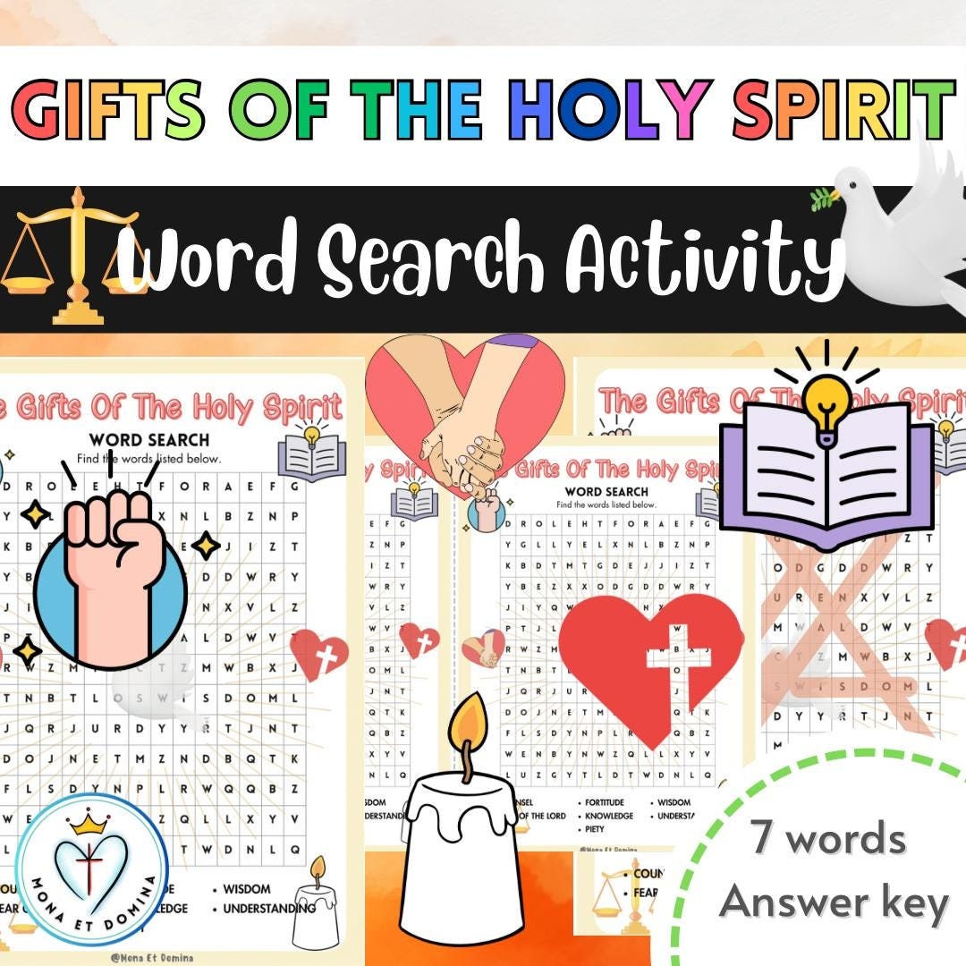 Digital Download Gifts of the Holy Spirit 1 Corinthians 12 Catholic ...