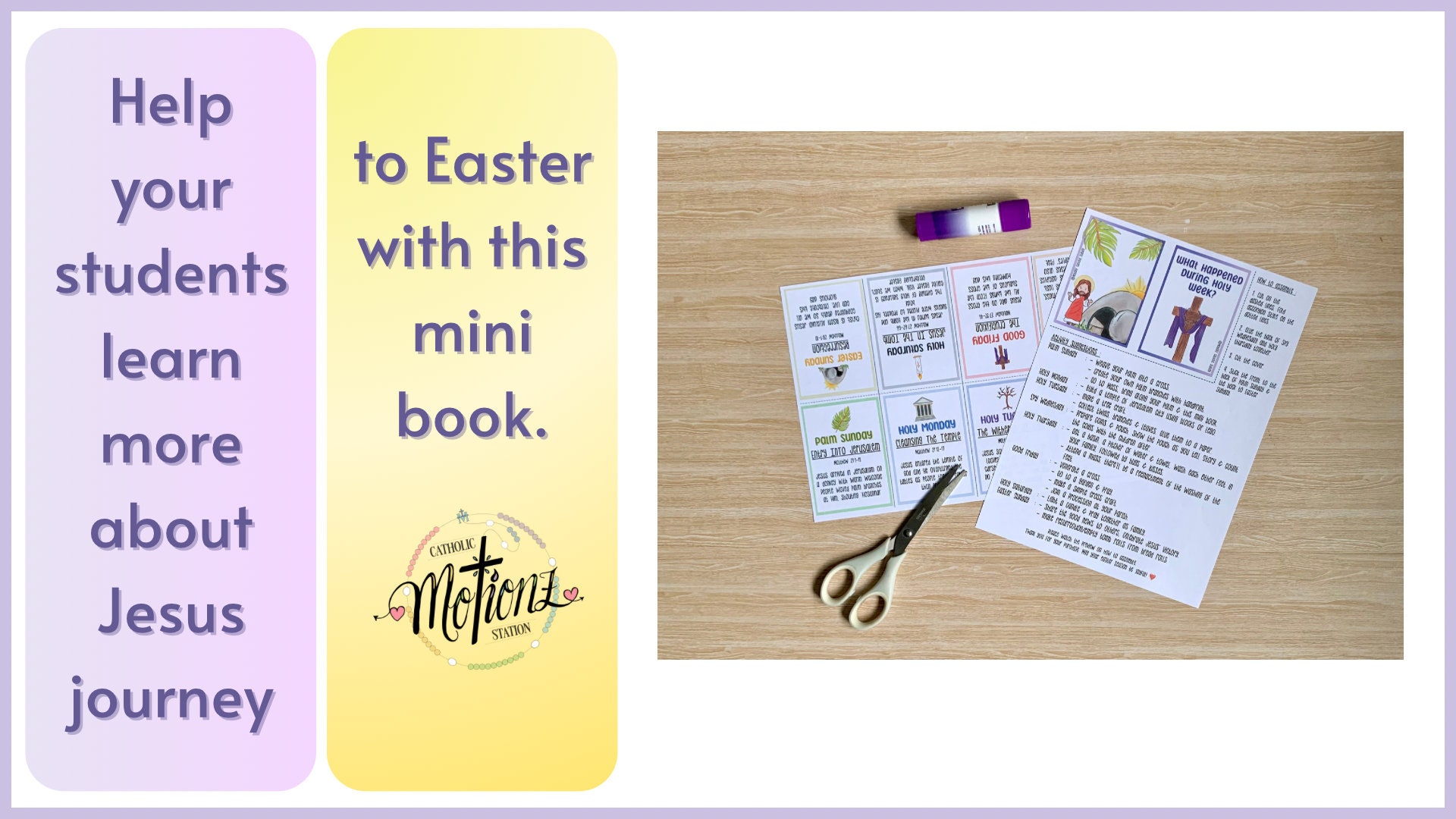 Digital Download Holy Week Printable Mini Book Activity Palm Sunday to ...