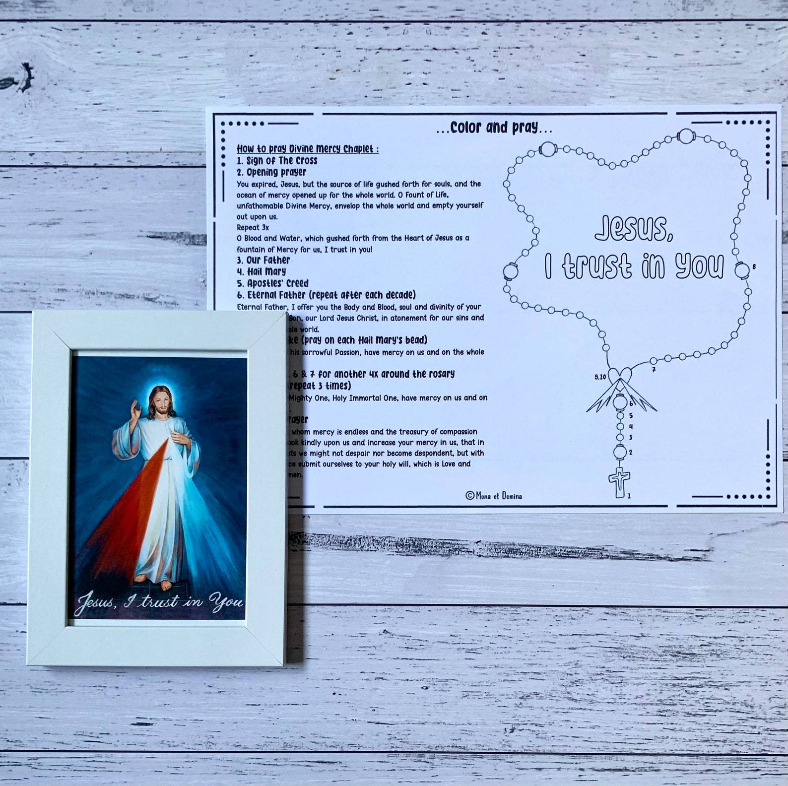 Digital Download Divine Mercy Sunday Color and Pray Coloring Pages No ...