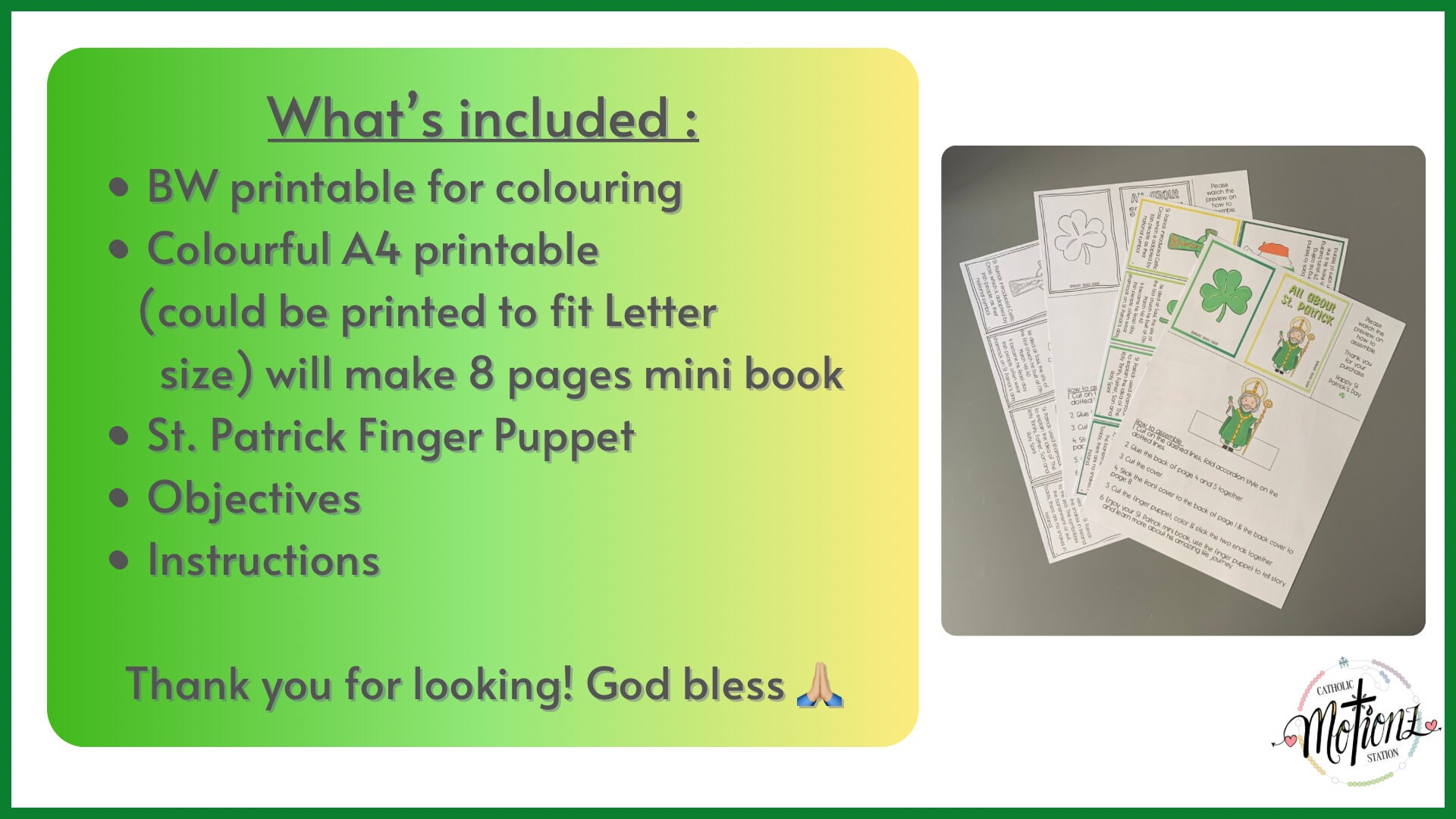 Digital Download St. Patricks Day Colouring Printable Mini Book ...