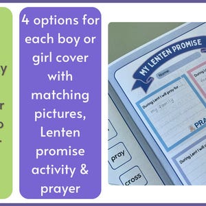 Ash Wednesday Lenten Promise Catholic Lent Activity Matching Words Activity No Prep Printable ...