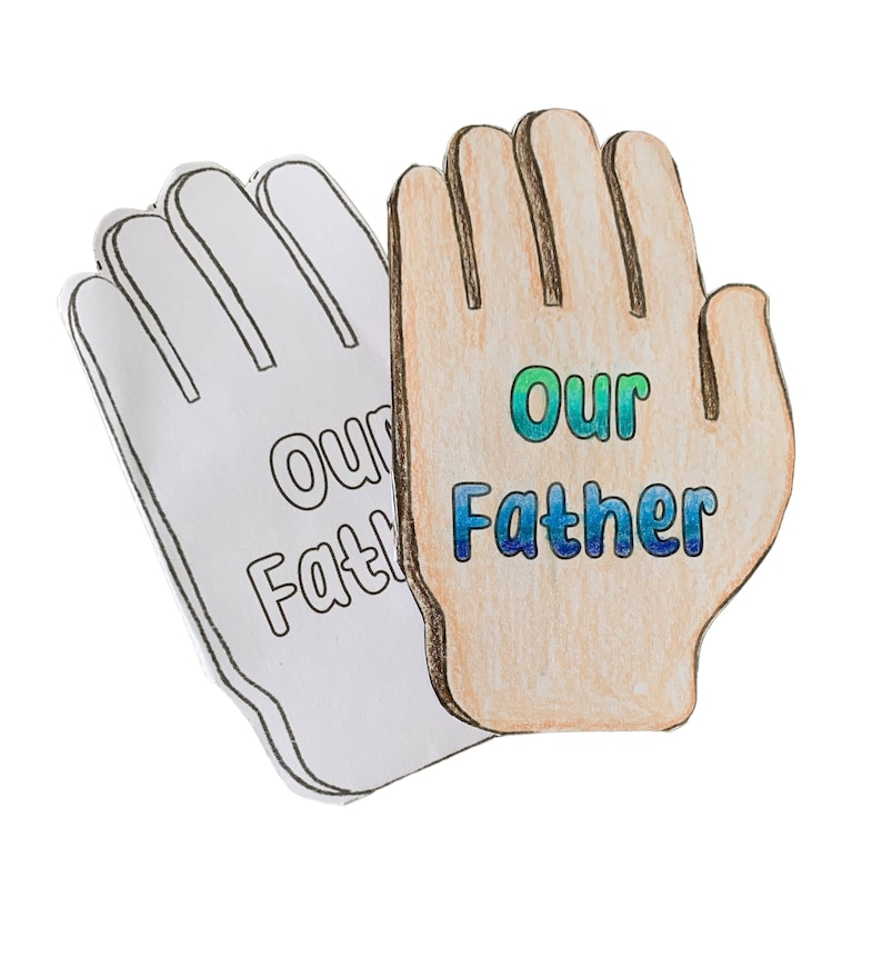 Digital Download Our Father the Lord’s Prayer Interactive Colouring ...