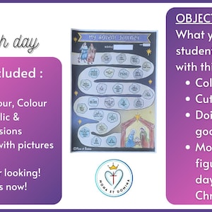 Digital Download Catholic Christian Advent Journey Printable Calendar ...