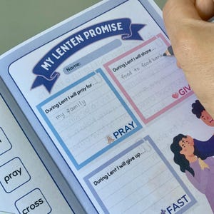 Ash Wednesday Lenten Promise Catholic Lent Activity Matching Words ...