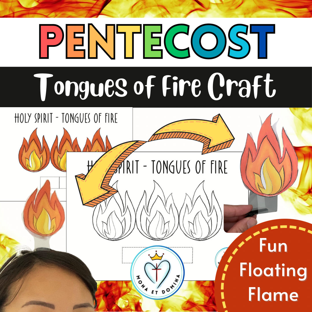 Digital Download Pentecost Sunday Tongues of Fire Holy Spirit Wearable ...