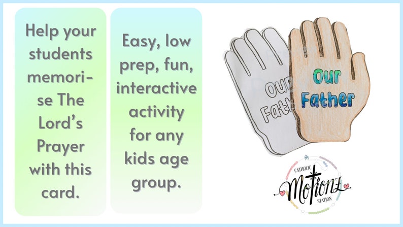 Digital Download Our Father the Lord’s Prayer Interactive Colouring ...