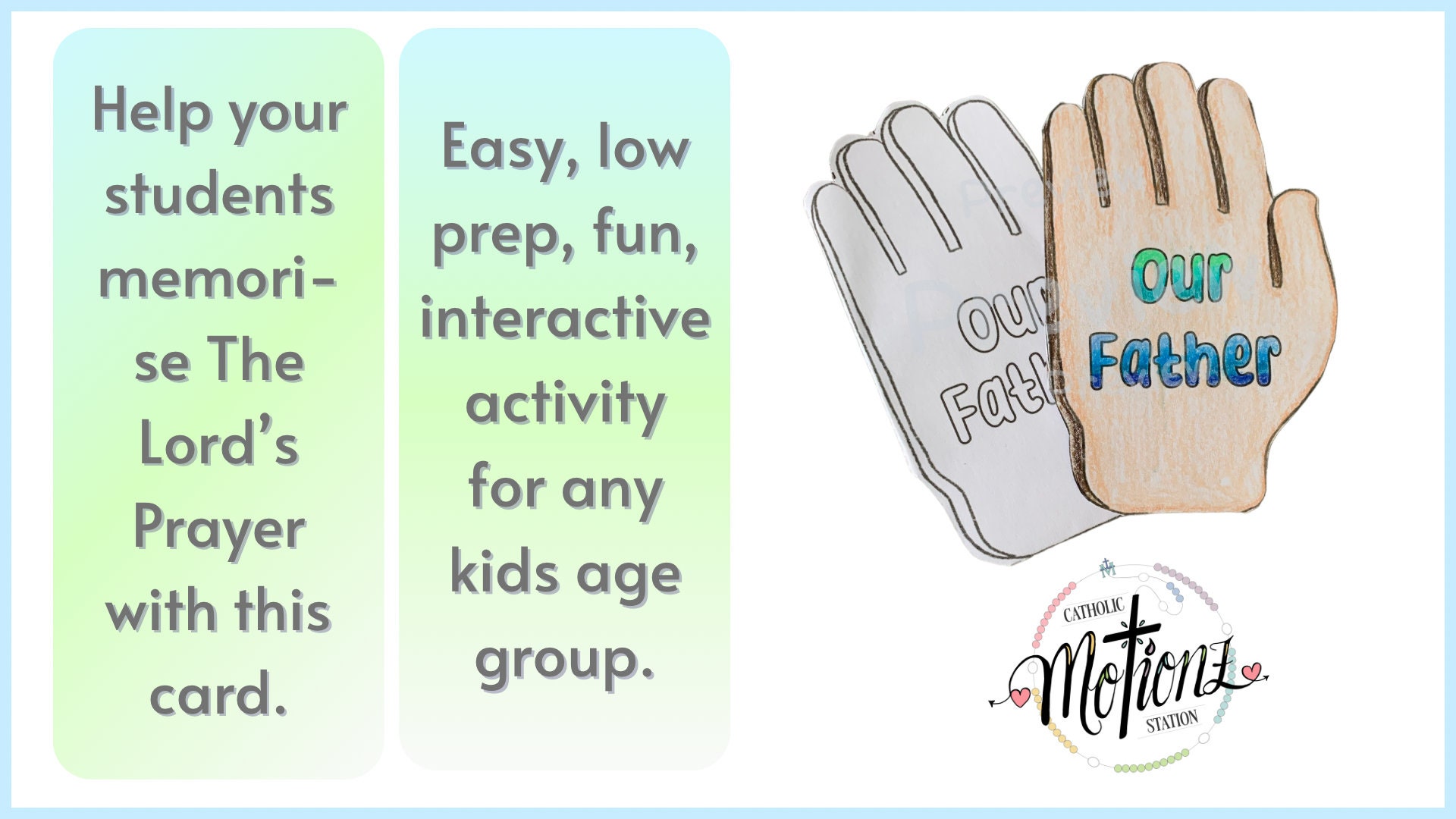 Digital Download Our Father the Lords Prayer Interactive Colouring Page ...