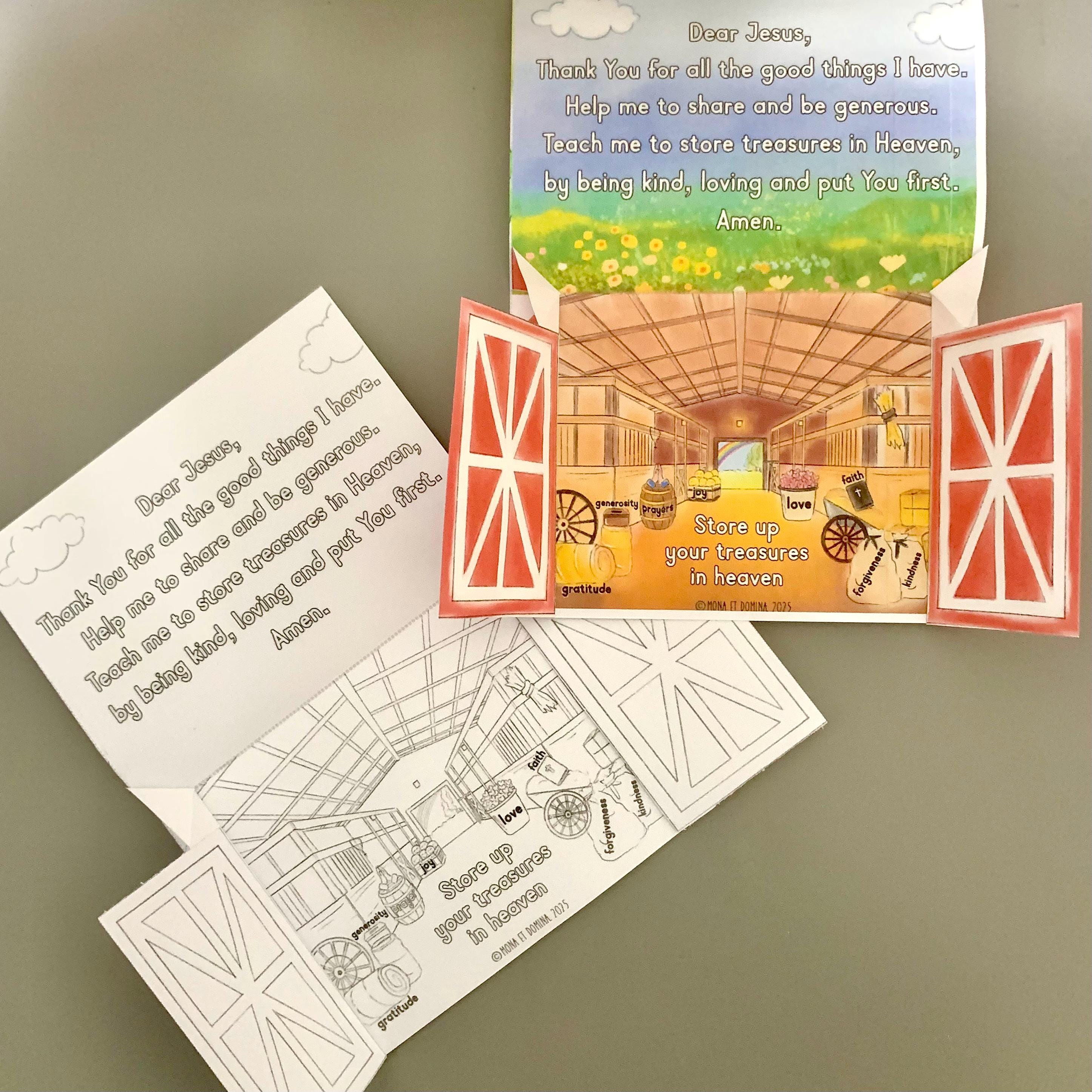 Parable of Jesus the Rich Fool Luke 12 Bible Lesson Craft Activity ...