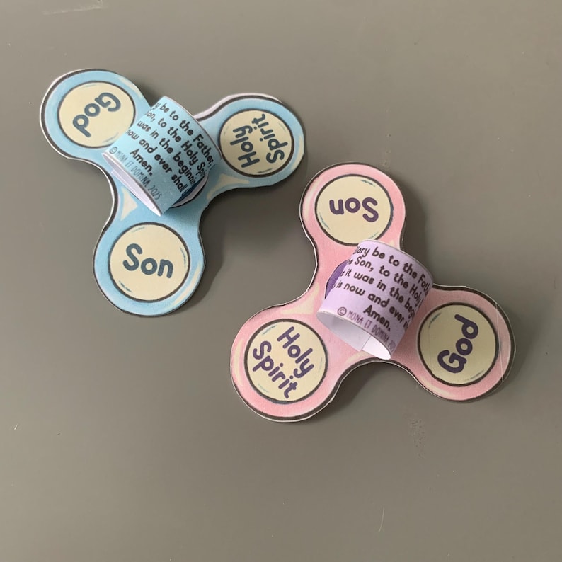 Holy Trinity Craft Catholic Activity Fidget Spinner Interactive ...