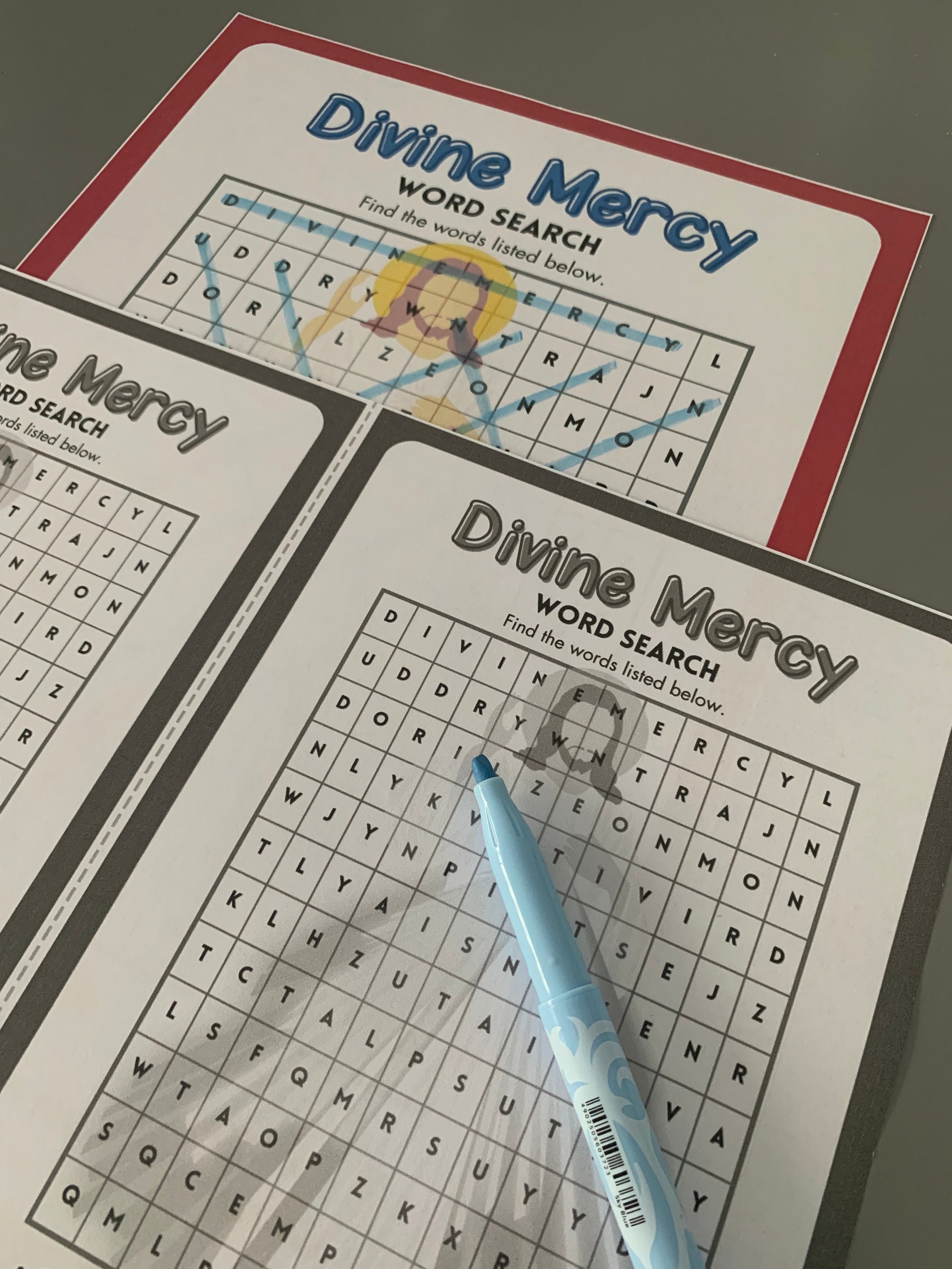 Digital Download Divine Mercy Sunday Word Search No Prep Printable ...