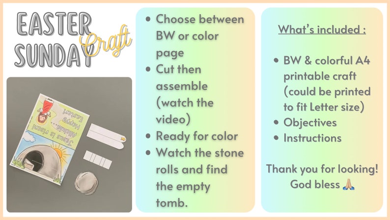 Digital Download Easter Sunday Jesus Resurrection Interactive Slider ...