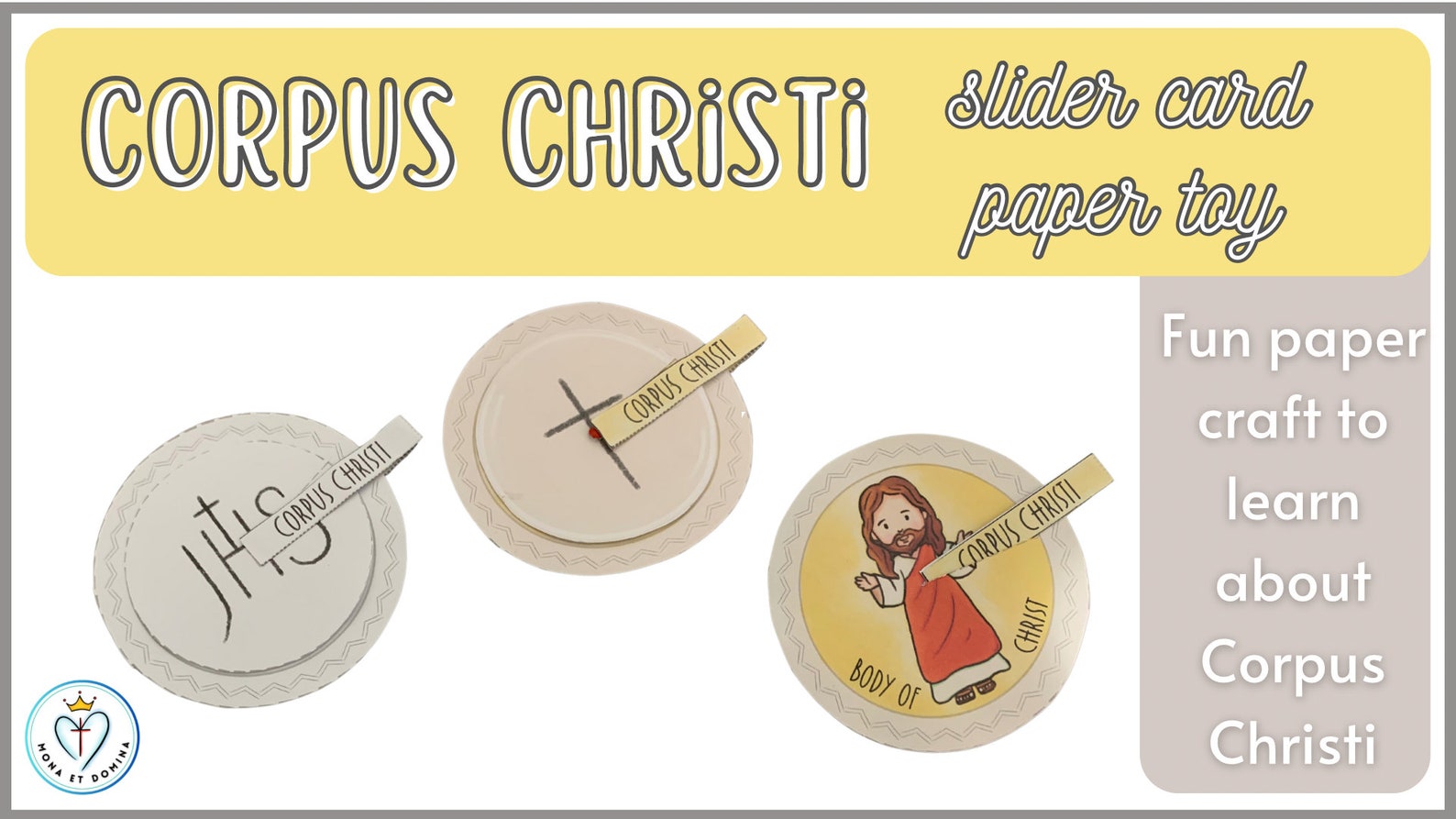 Digital Download Corpus Christi Body of Christ Slider Interactive Card ...