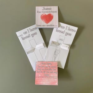 Love One Another John 13:34 Jesus' New Commandment Bible Verse Craft ...