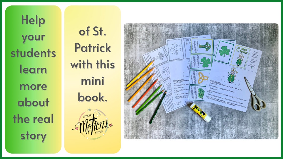 Digital Download St. Patricks Day Colouring Printable Mini Book ...
