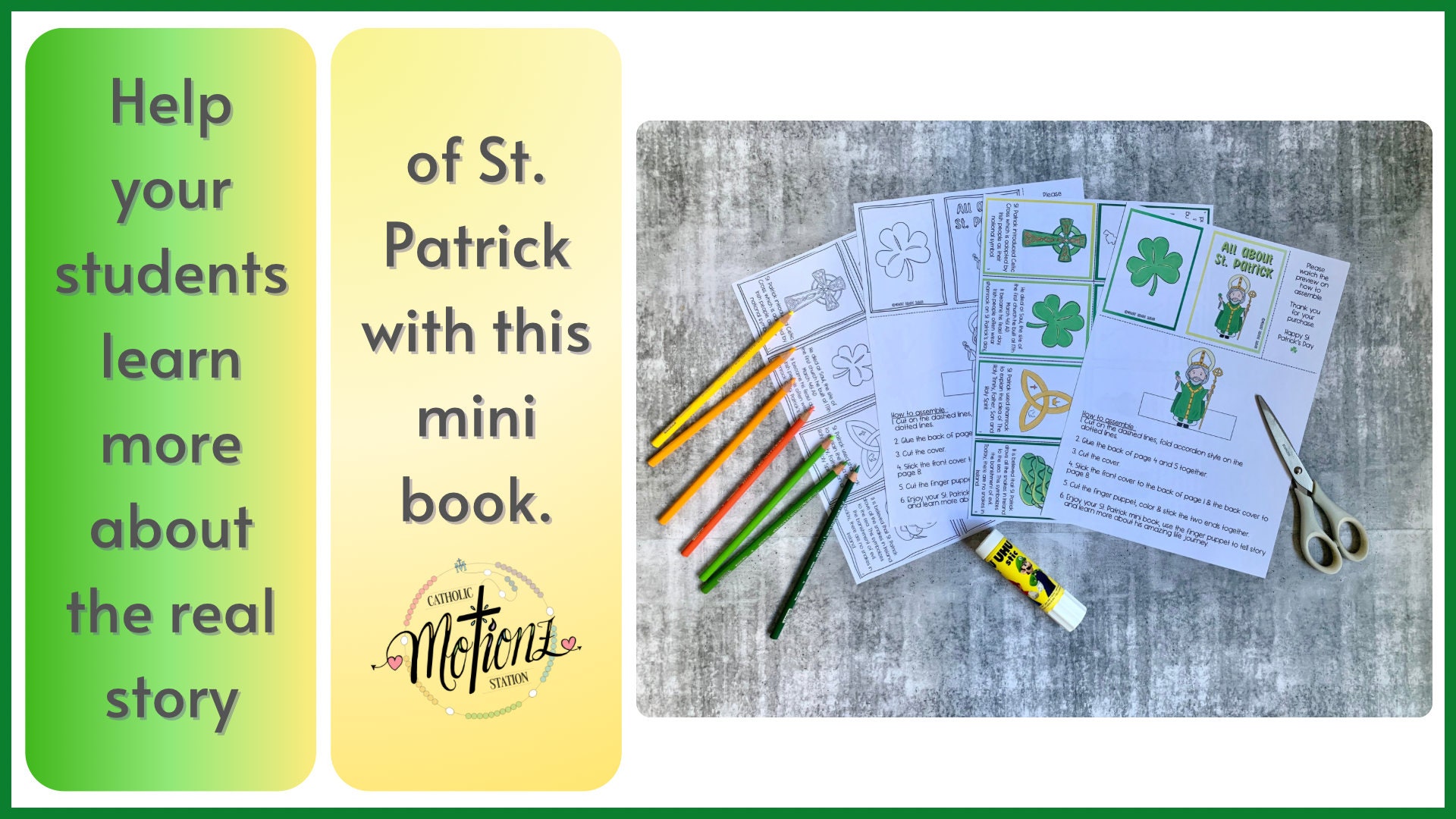 Digital Download St. Patricks Day Colouring Printable Mini Book ...