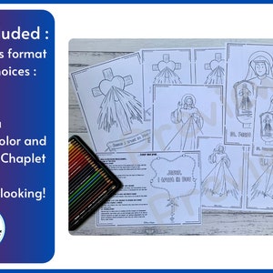 Digital Download Divine Mercy Sunday Color and Pray Colourng Pages No ...
