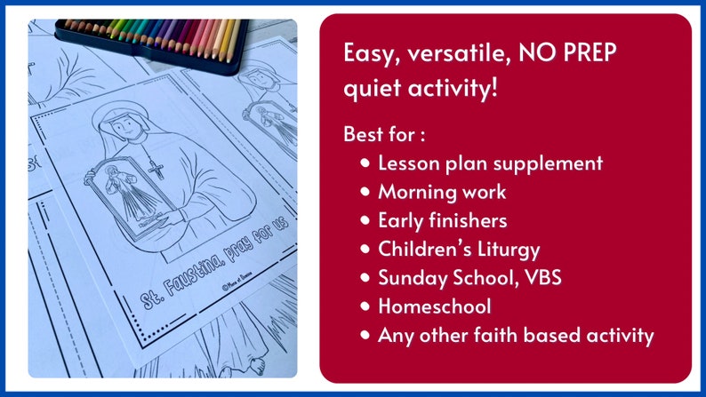 Digital Download Divine Mercy Sunday Color and Pray Colourng Pages No ...