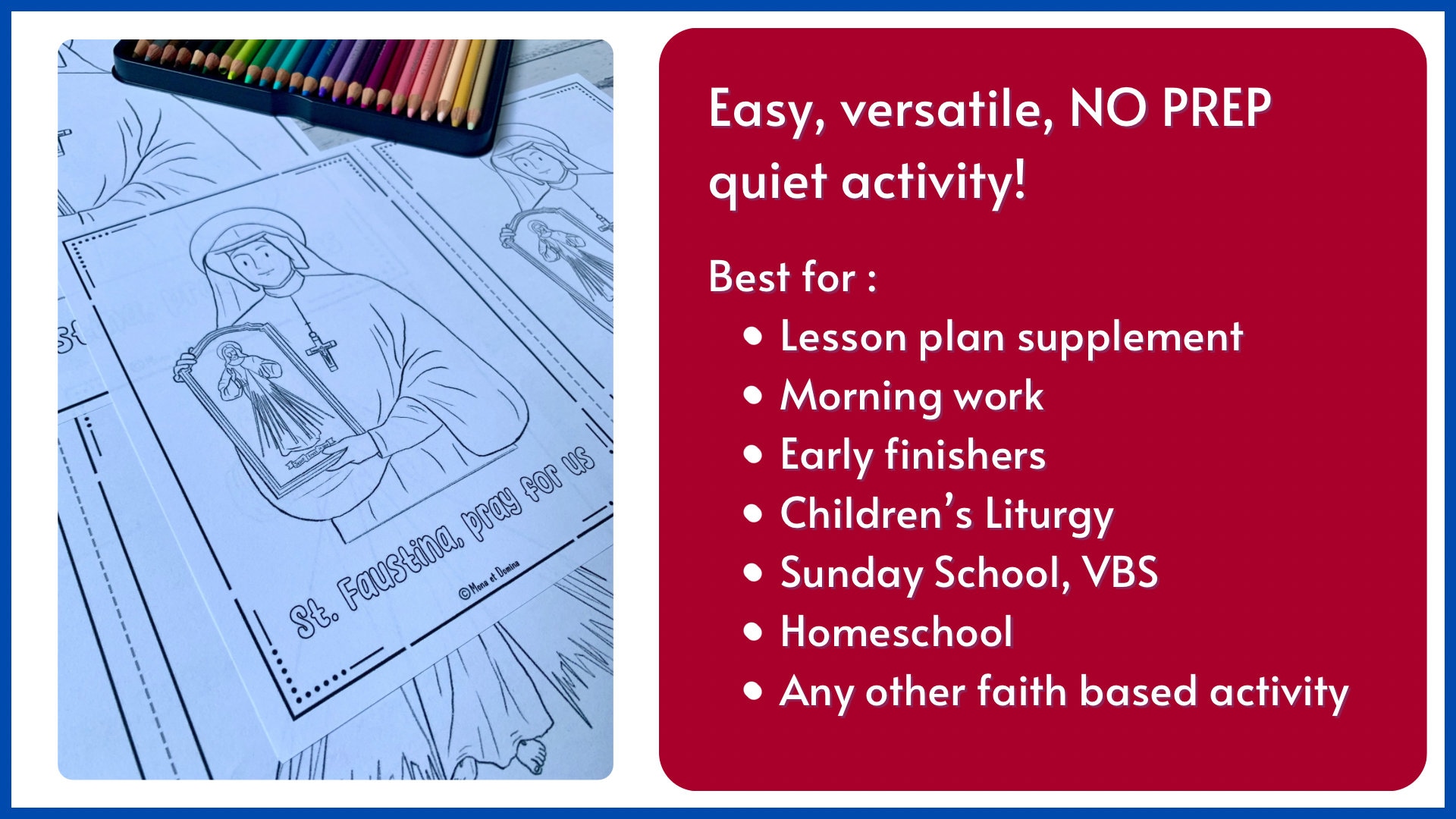 Digital Download Divine Mercy Sunday Color and Pray Colourng Pages No ...