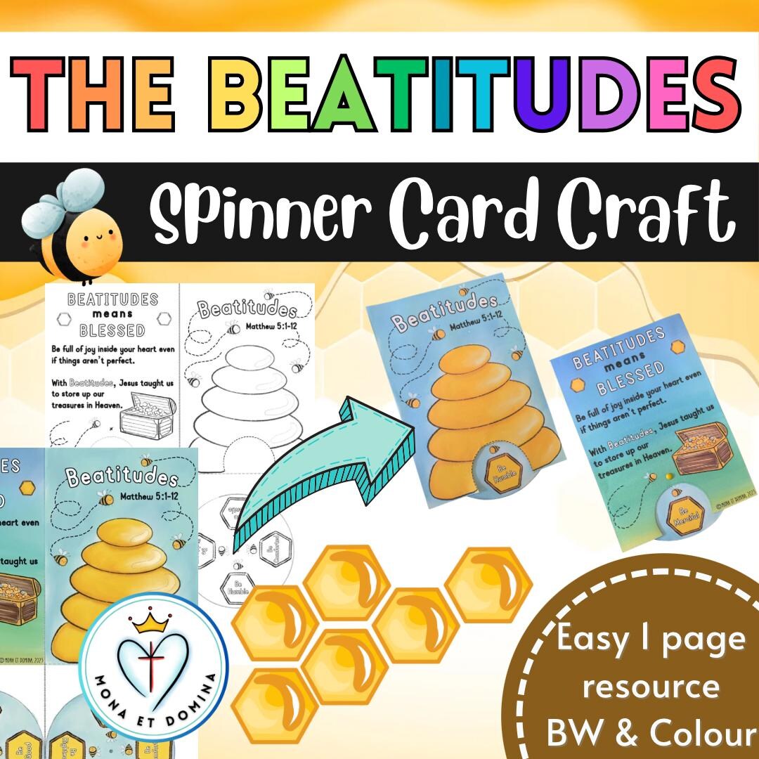 Digital Download the Beatitudes Spinner Wheel Beehive Interactive ...