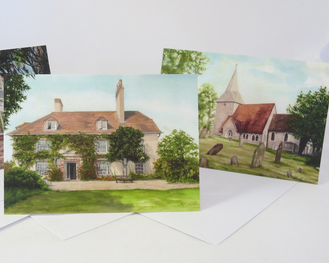 The Bloomsbury Trail Cards, Charleston and Berwick Church - Etsy UK